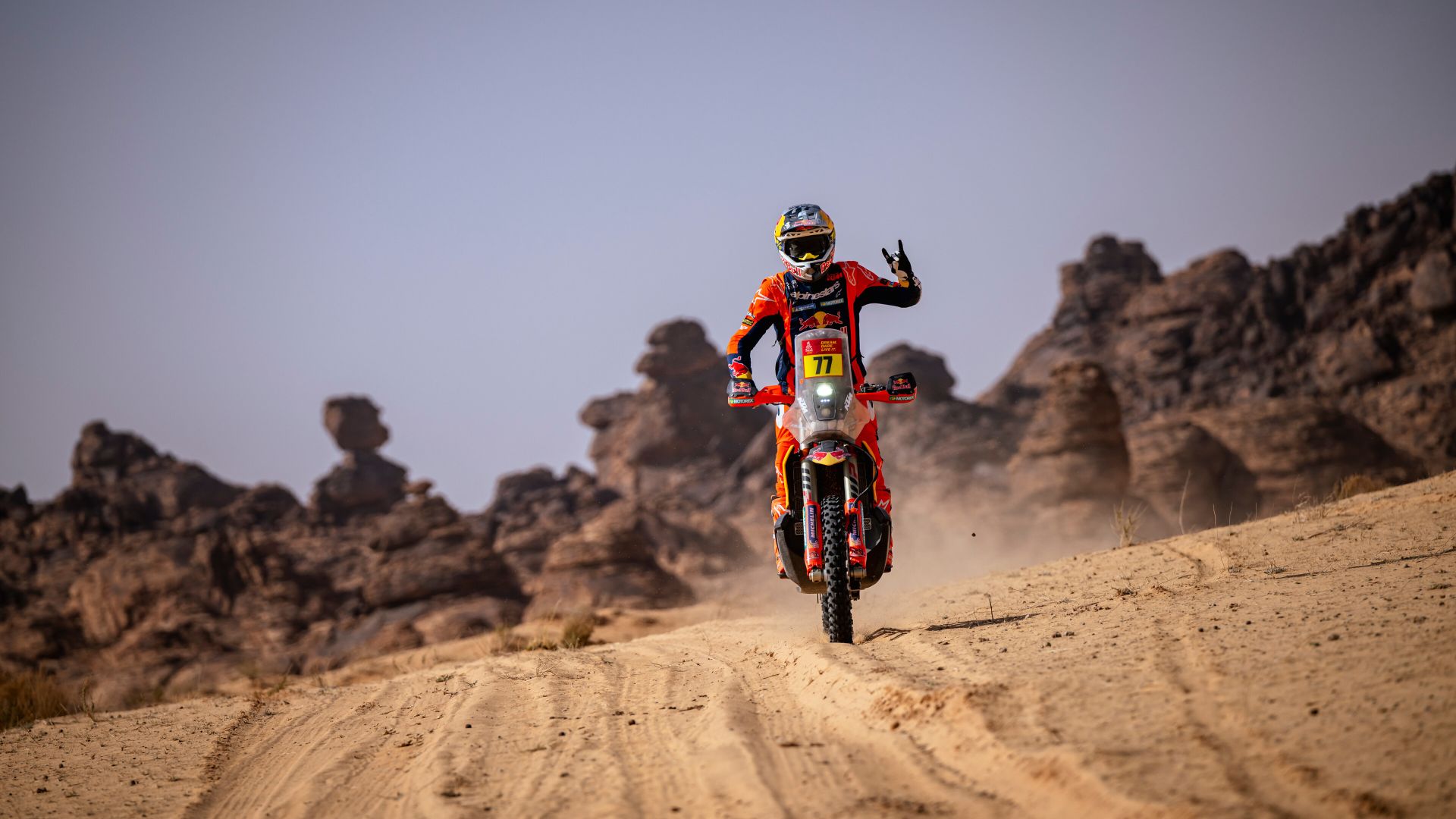 Dakar moto 2026, tappa 5 Marathon: Sanders torna leader