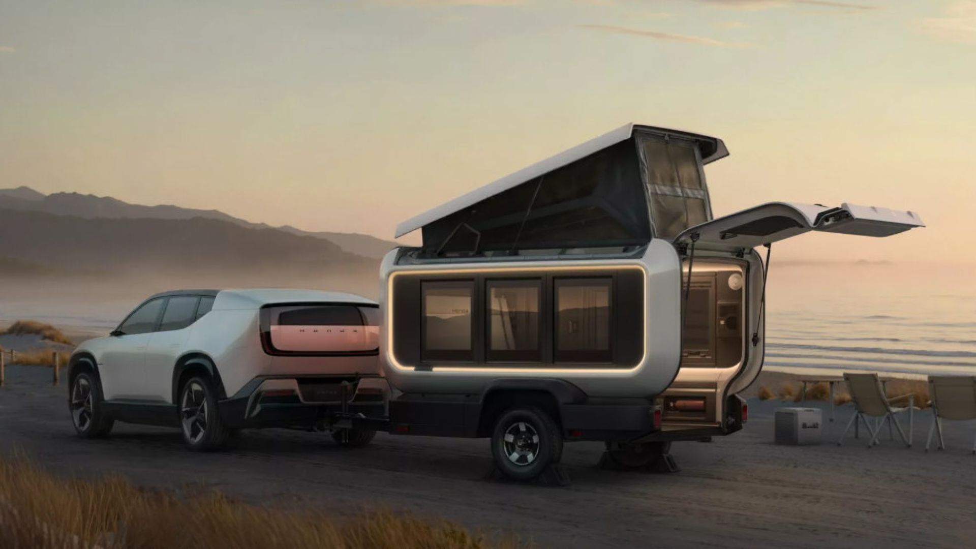 Honda Base Station Prototype: il caravan leggero e modulare