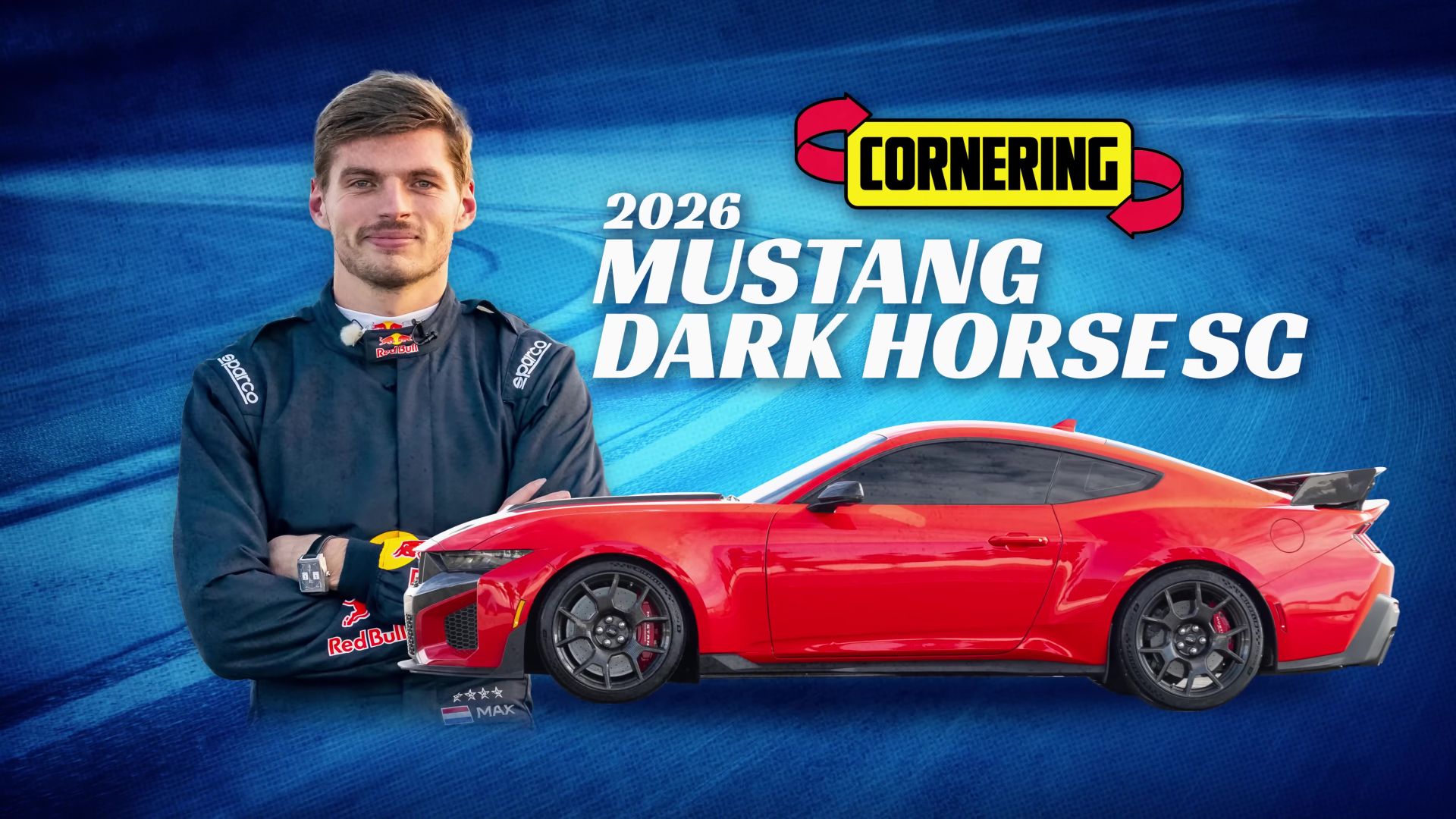 Video: Max Verstappen guida la nuova Ford Mustang Dark Horse SC