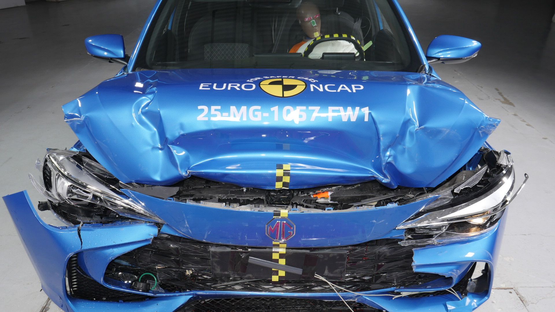 Crash Test: 4 stelle per MG 3, che perde il sedile all'impatto