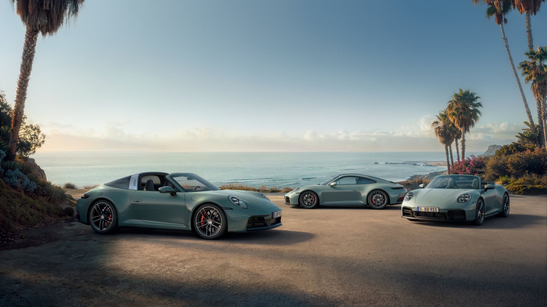 Le nuove Porsche 911 Carrera 4S Coupé, Cabrio e Targa 2025