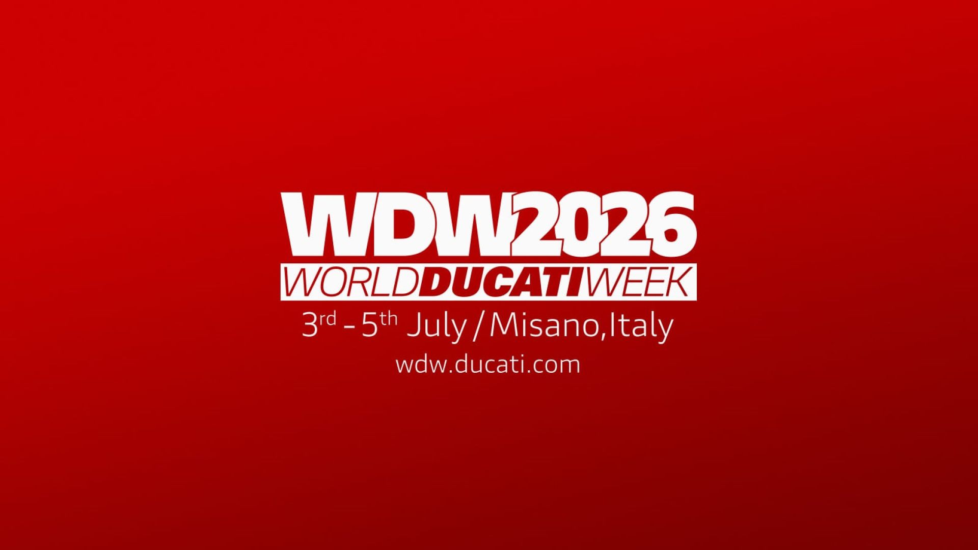 Ducati: presentato il WDW 2026, l'edizione del centenario